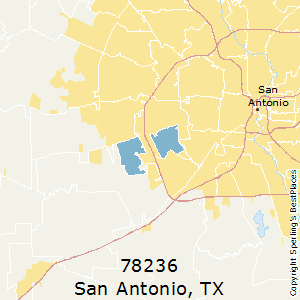 San Antonio Tx Zip Code Map - Map