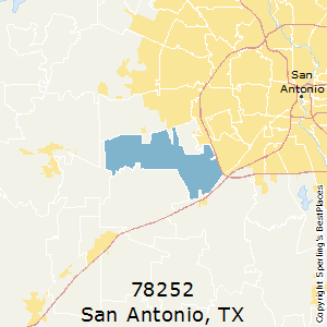 San Antonio Tx Zip Code Map - Map