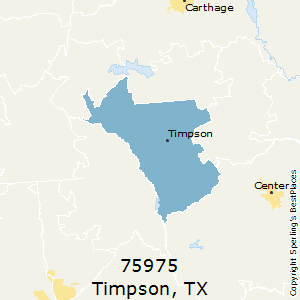 Timpson (zip 75975), TX