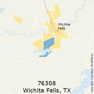 Zip Code Map For Wichita Falls Texas ZIP Code 76309 Wichita Falls,