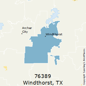 Windthorst (zip 76389), TX