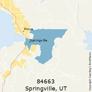Springville (zip 84663), UT