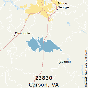 Carson (zip 23830), VA