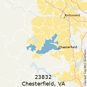Zip Code Map Chesterfield Va - Map