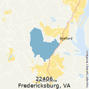 Fredericksburg (zip 22406), VA