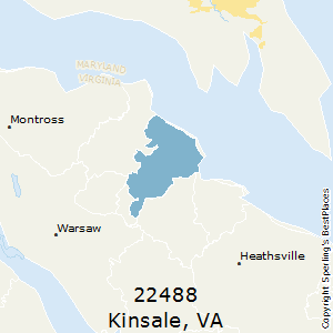 Kinsale (zip 22488), VA