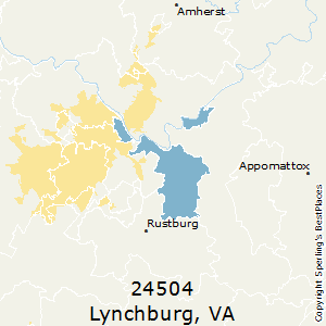 Lynchburg Va Zip Code Map - Map