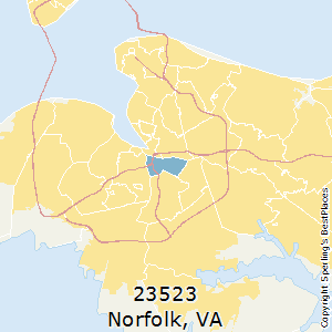 Norfolk Va Zip Code Map - Map