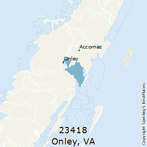 Onley (zip 23418), VA