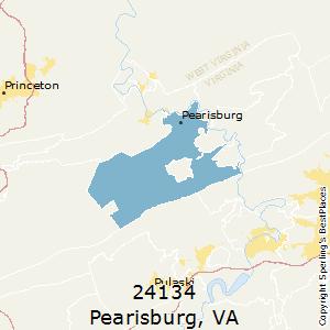 Pearisburg (zip 24134), VA