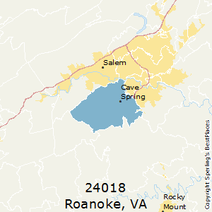 Roanoke Va Zip Code Map - Map