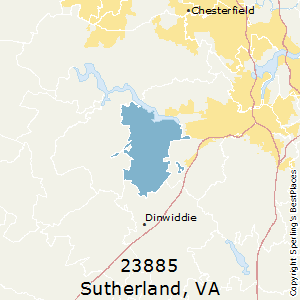Sutherland (zip 23885), VA