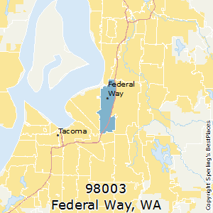 Federal Way Wa Zip Code Map - United States Map
