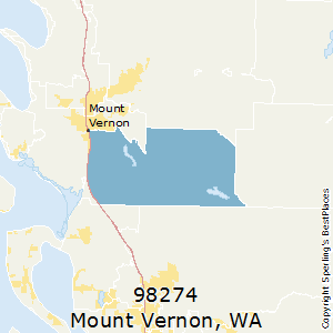 Mt. Vernon Washington State Map