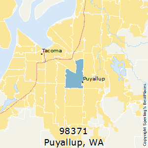 Puyallup Washington Zip Code Map