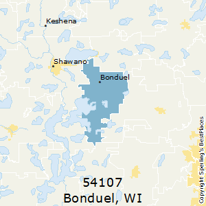Bonduel (zip 54107), WI
