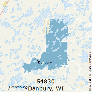 Danbury (zip 54830), WI