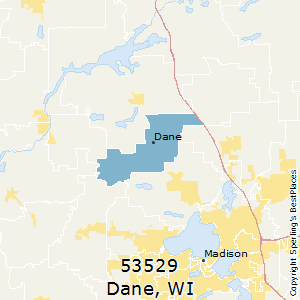 Dane County Zip Code Map - Map