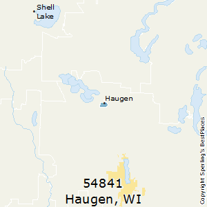 Haugen (zip 54841), WI