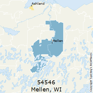 Mellen (zip 54546), WI