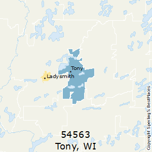 Best Places in Tony (zip 54563), WI