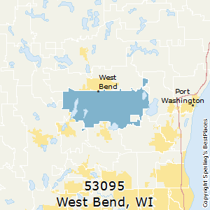 West Bend Wi Zip Code Map - Map