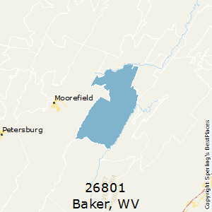 Baker (zip 26801), WV