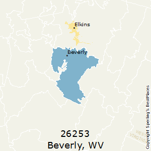Beverly (zip 26253), WV