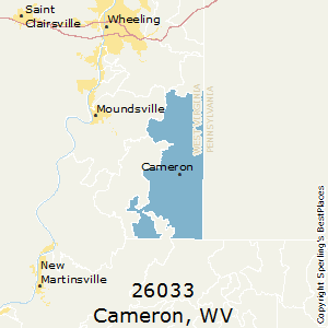 Cameron (zip 26033), WV
